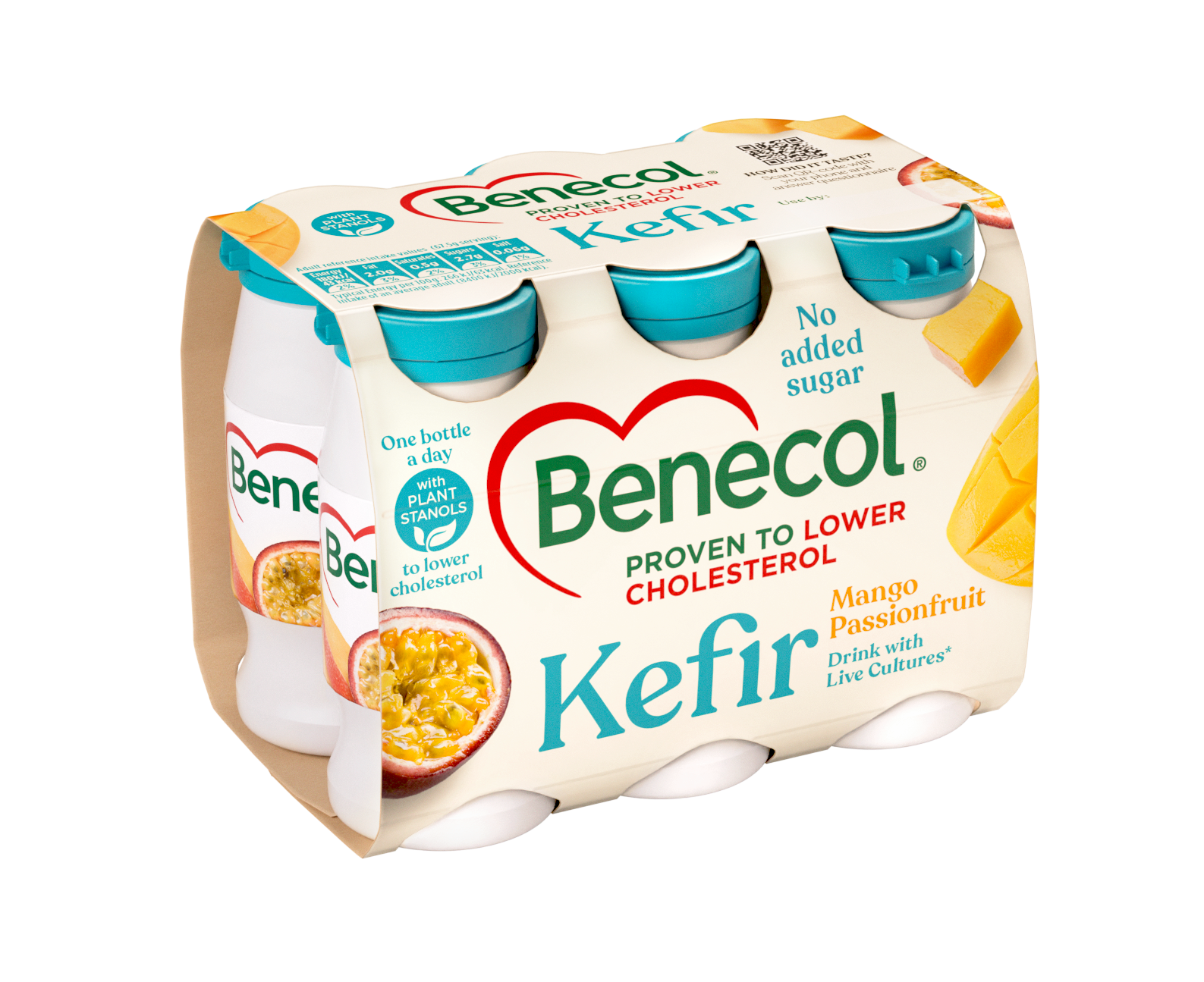 Cholesterol reducing drinks - Raspberry Yogurt Drink - Benecol